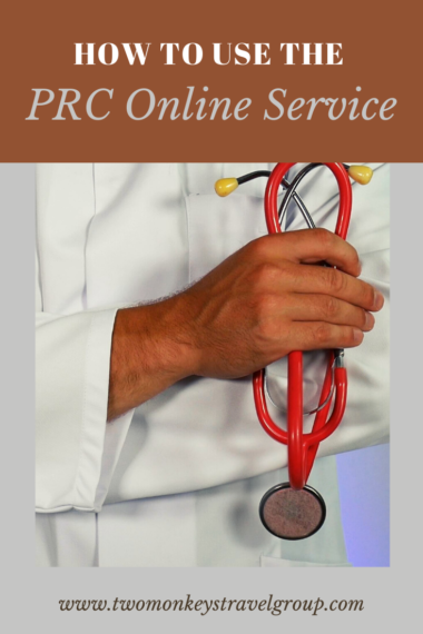 How to use the PRC Online Service (with Requirements and Payments)